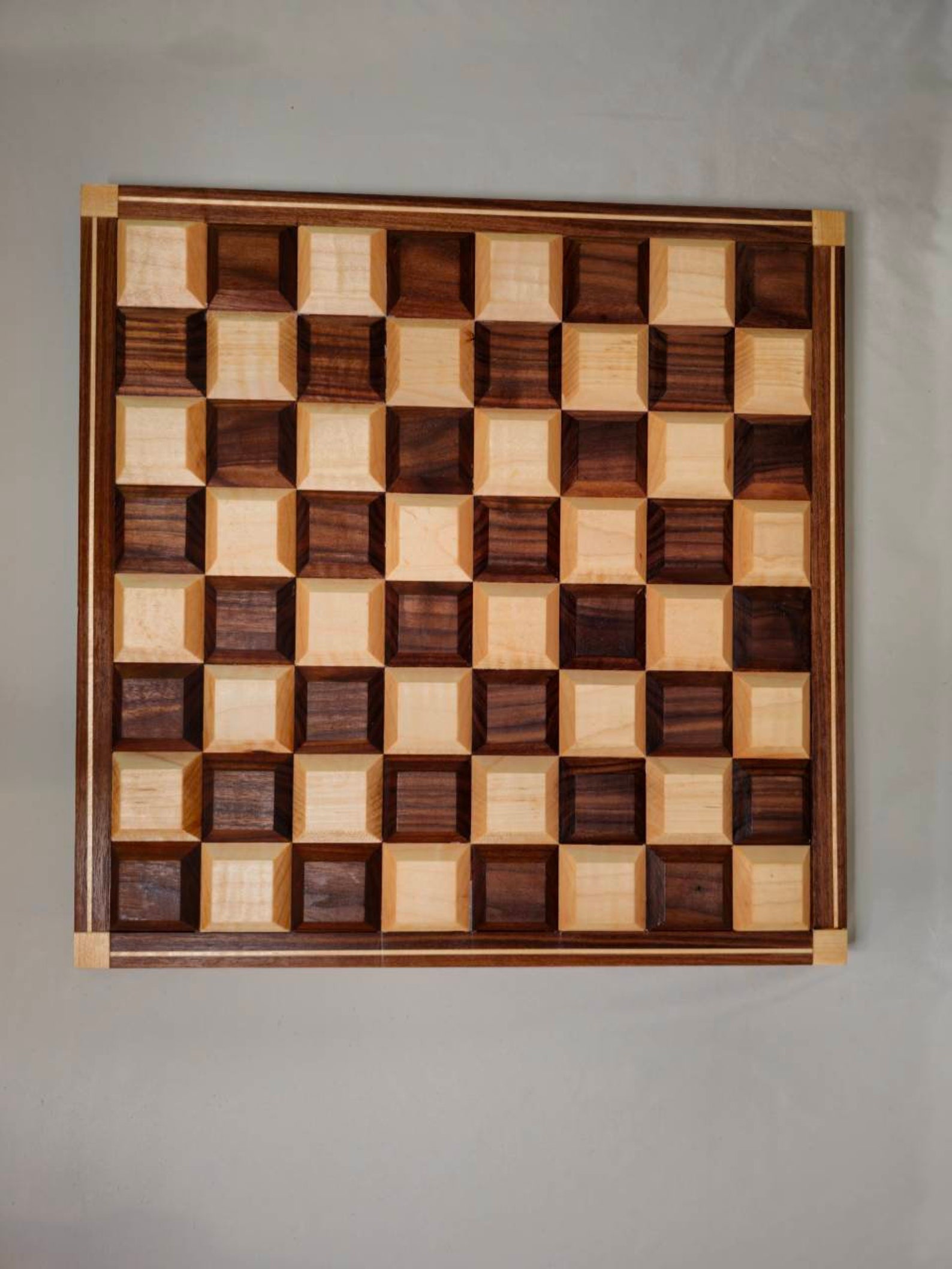 Handmade 3D Chess Board Unique Chess Board Tournament Chess Board ...