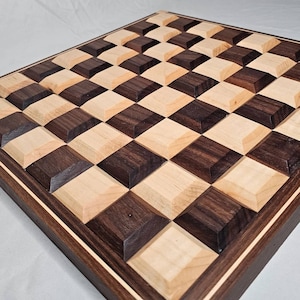 Handmade 3D Chess Board - Unique Chess Board | Tournament Chess Board ...