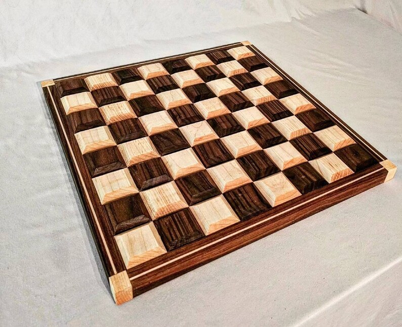 Handmade 3D Chess Board - Unique Chess Board | Tournament Chess Board ...
