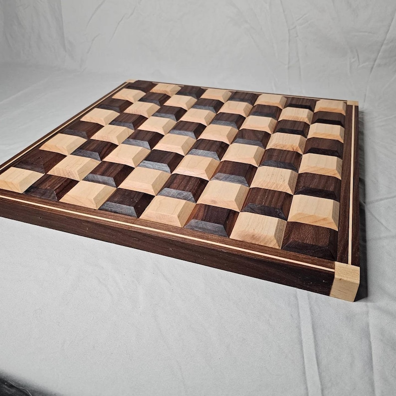 Handmade 3D Chess Board - Unique Chess Board | Tournament Chess Board ...