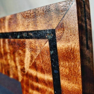 Handcrafted Walnut Frames W/obsidian Inlay Diploma Frame A3 Frame ...