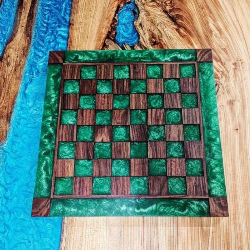 Epoxy Resin Chess Board - Etsy