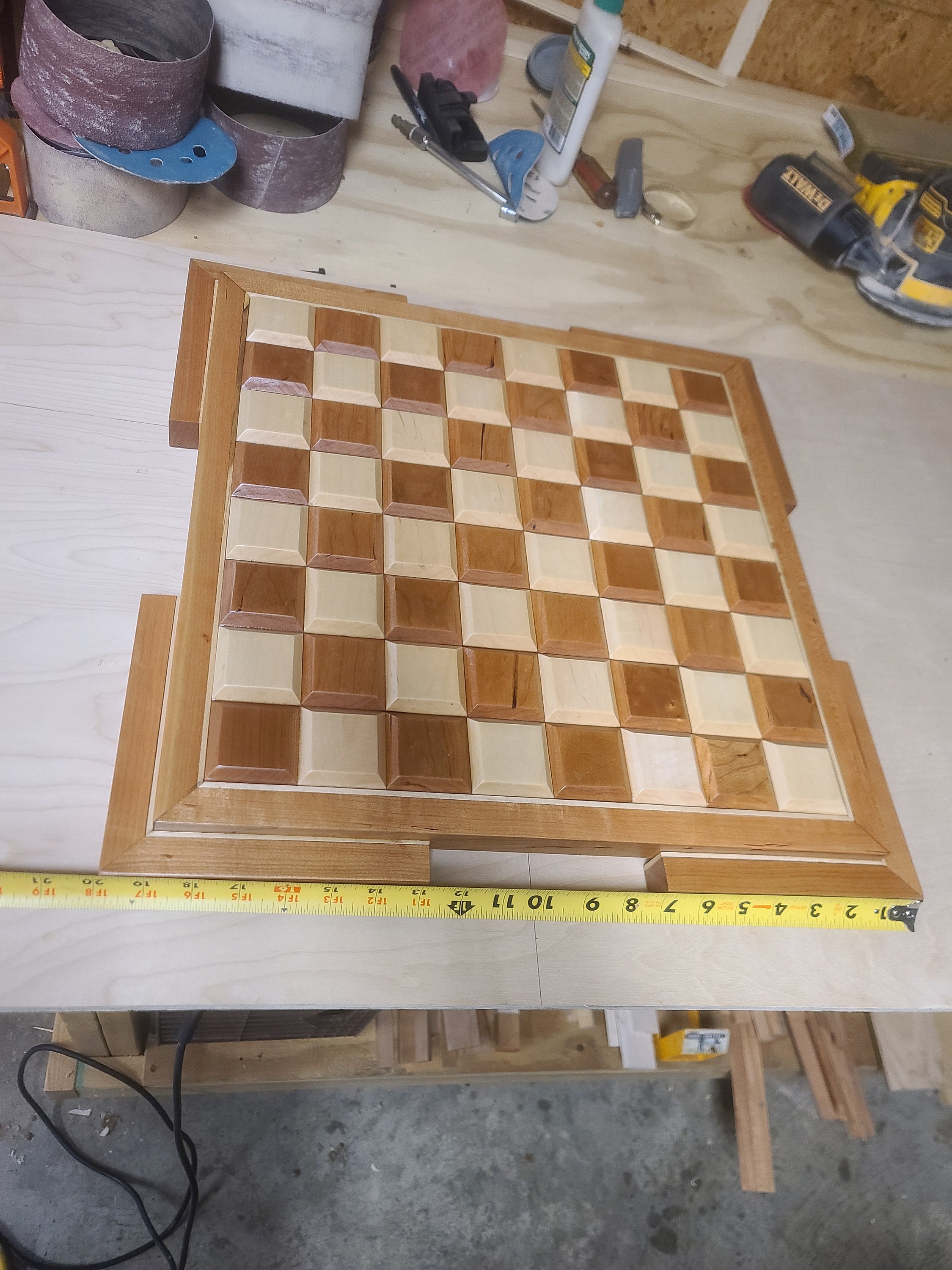 Handmade 3D Chess Board — Tide & Timber Customs Shop available furniture