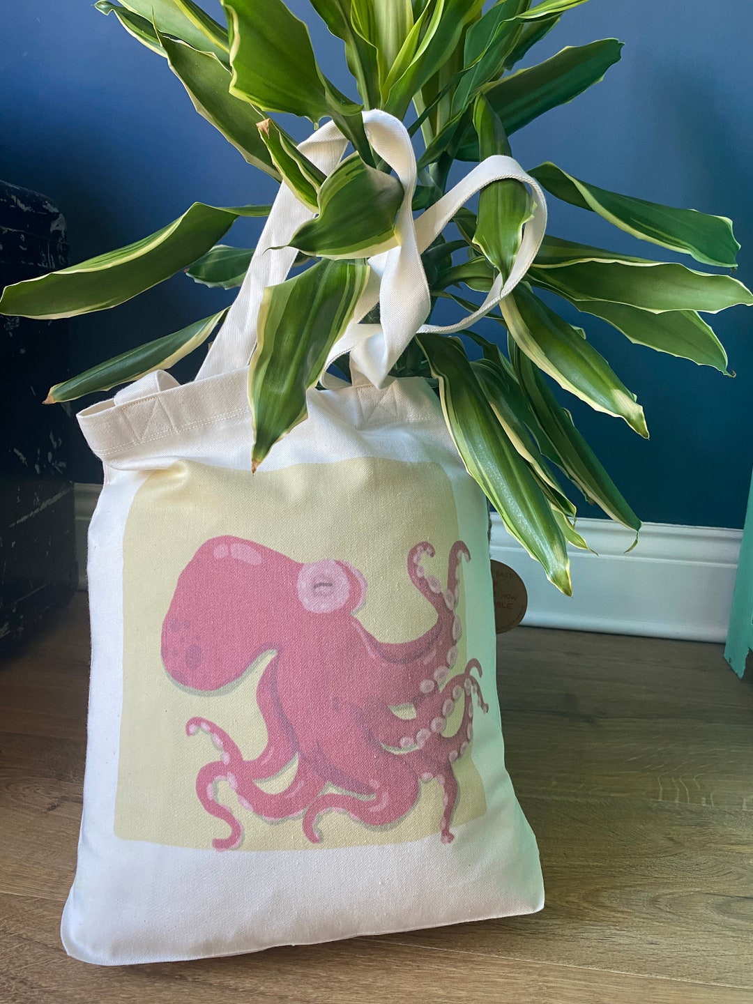 Sustainable, Originally Hand-drawn Octopus Tote Bag - Etsy