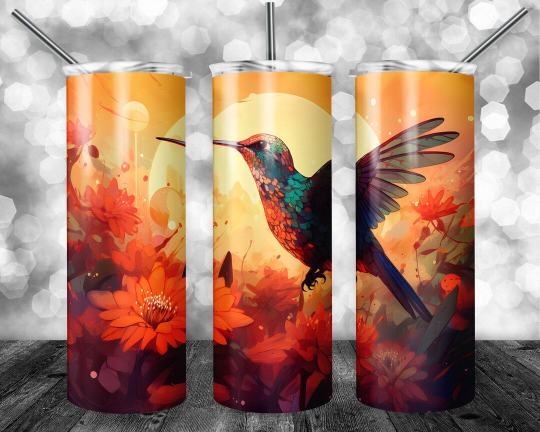 Sunshine Hummingbird Stainless Steel Skinny Tumbler, Bird Gift - Etsy