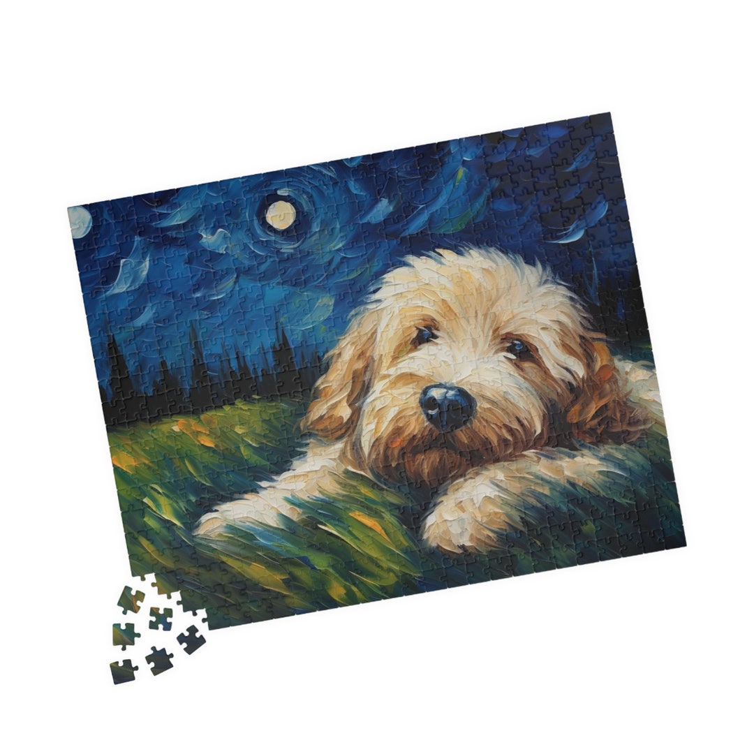 Sleepy Labradoodle 1000 Piece Puzzle, 500, 252, 110 Made in USA ...