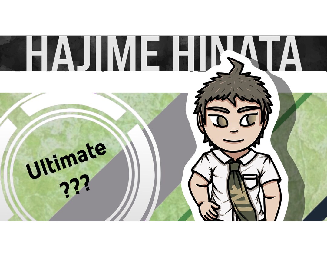 Hajime Hinata Ultimate ??? Danganronpa 2 Vinyl Sticker - Etsy