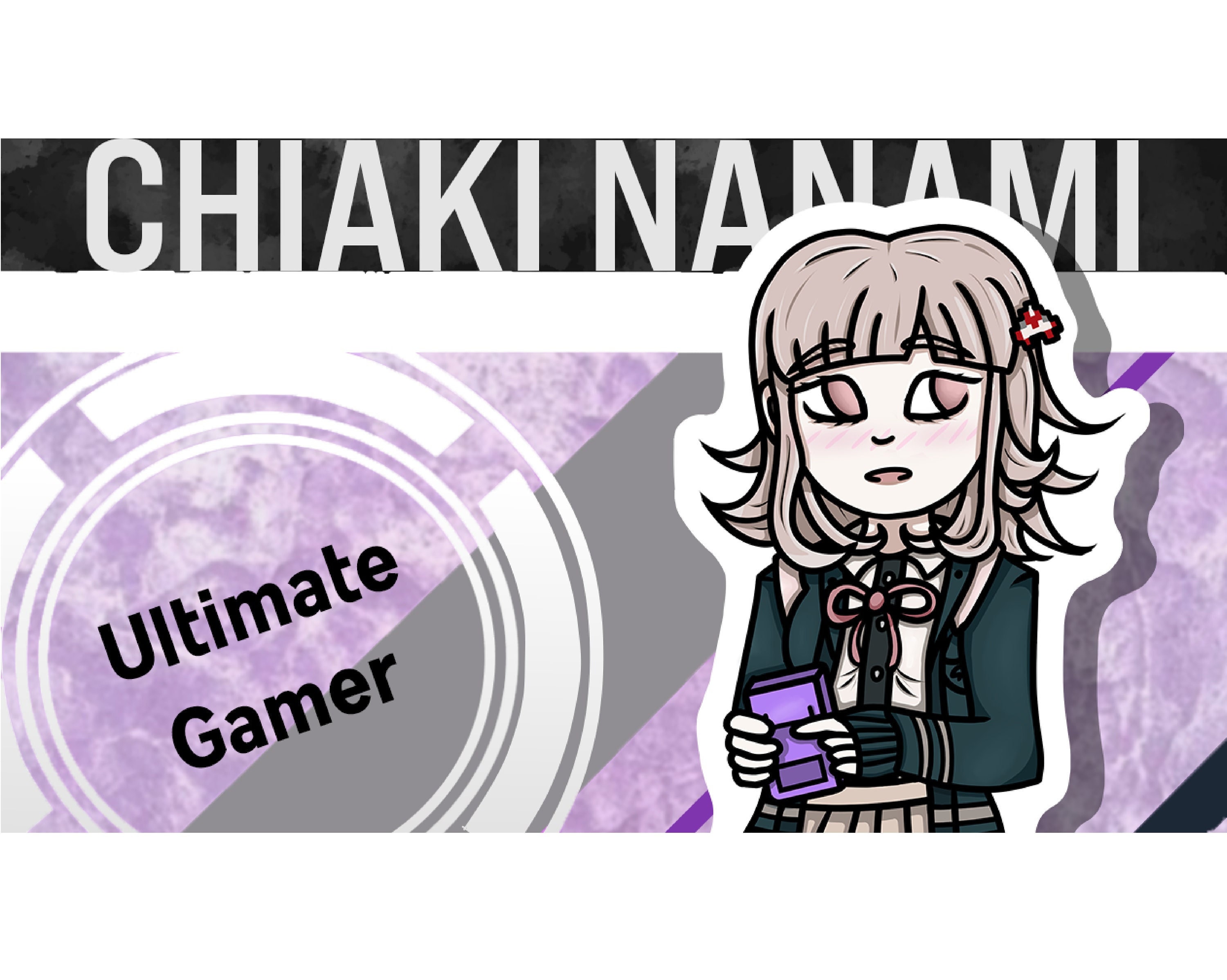 Chiaki Nanami Ultimate Gamer Danganronpa 2 Vinyl Sticker - Etsy
