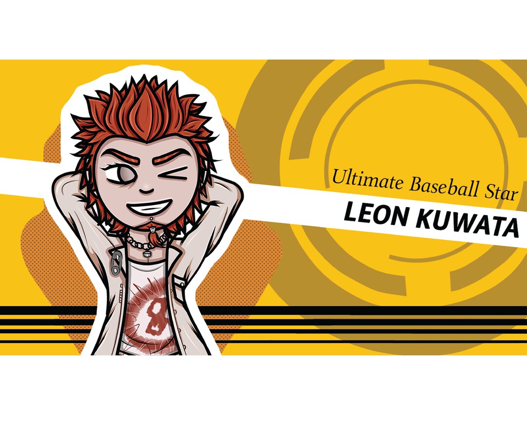 Leon Kuwata Ultimate Baseball Star Danganronpa Vinyl Sticker - Etsy