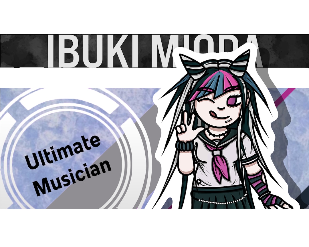 Ibuki Mioda Ultimate Musician Danganronpa 2 Vinyl Sticker - Etsy