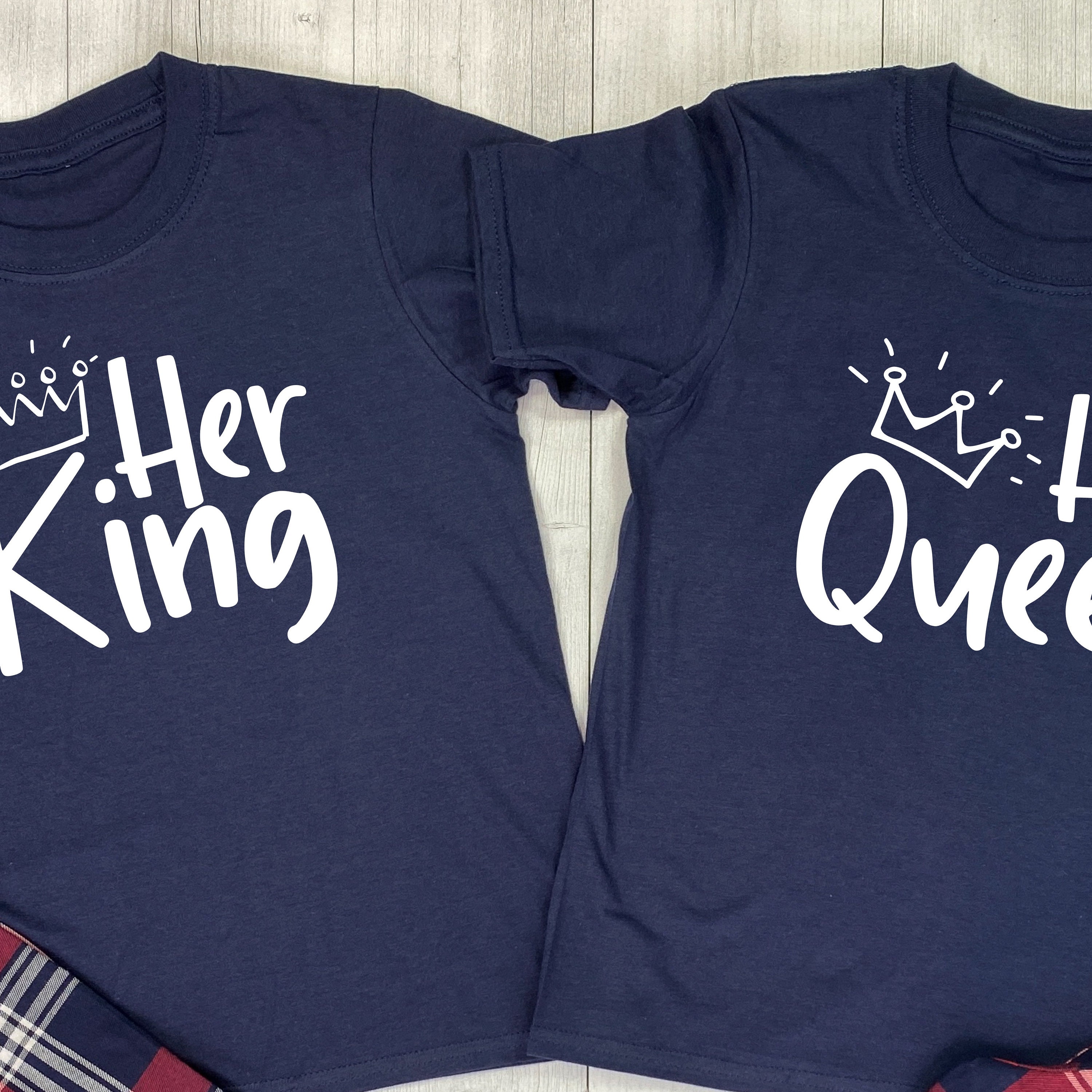 King and Queen Pyjamas Couples Pyjamas Matching Pyjamas - Etsy