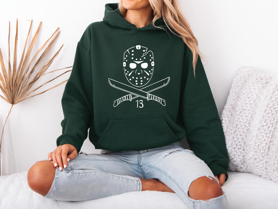 Jason Voorhees Halloween Hoodie, Friday 13th Horror Movie Hoodie ...