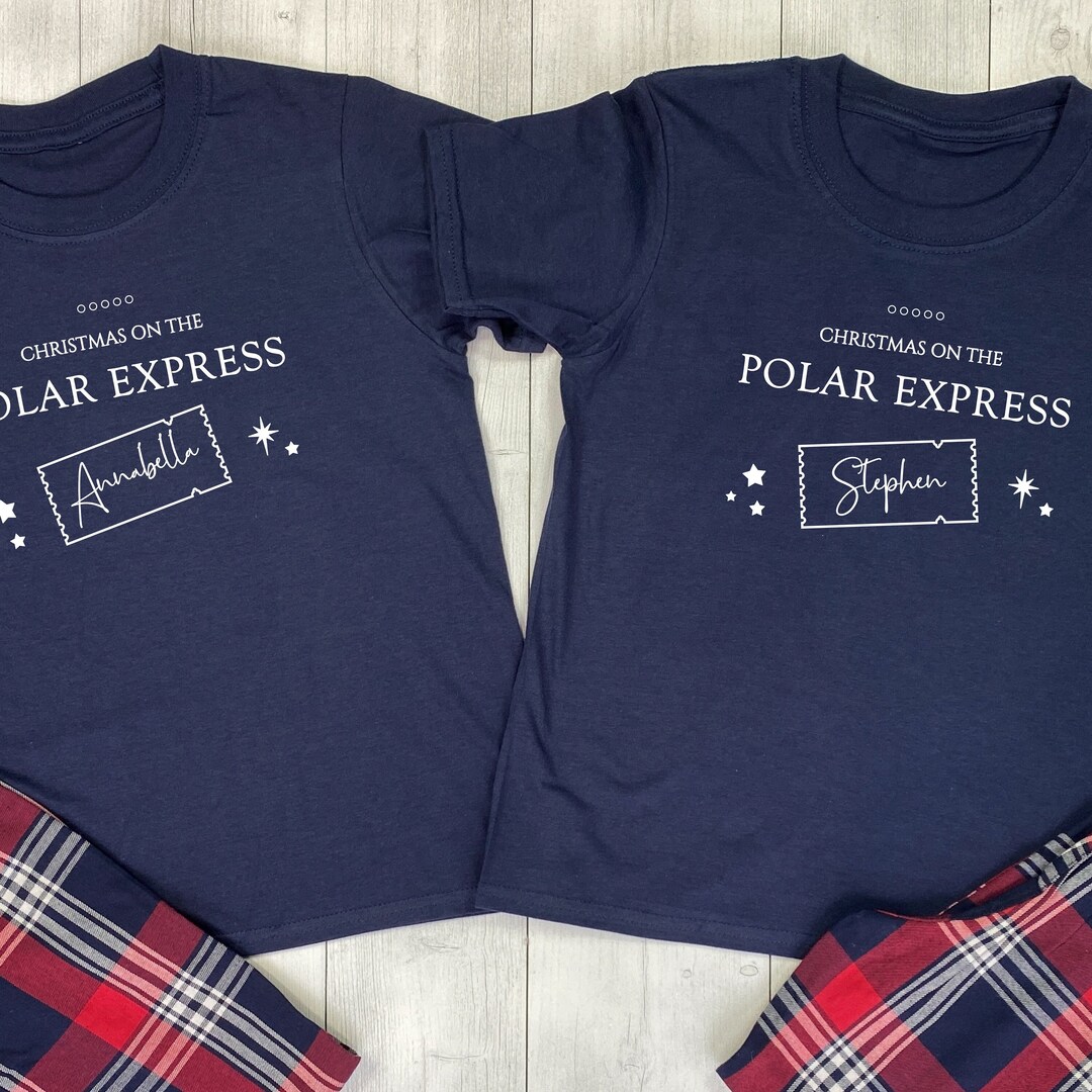 Polar Express Pjs, Polar Express Family Christmas Pyjamas, Matching ...