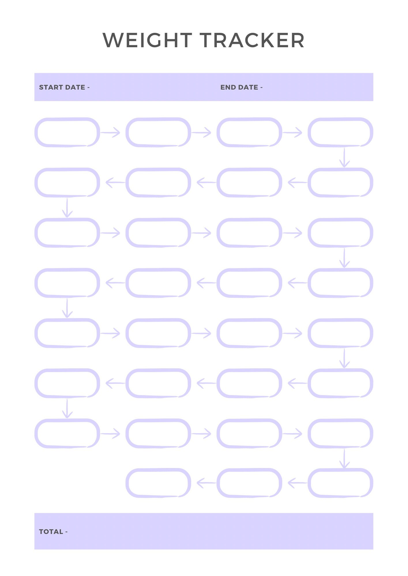 Simple Weight Tracker - Etsy