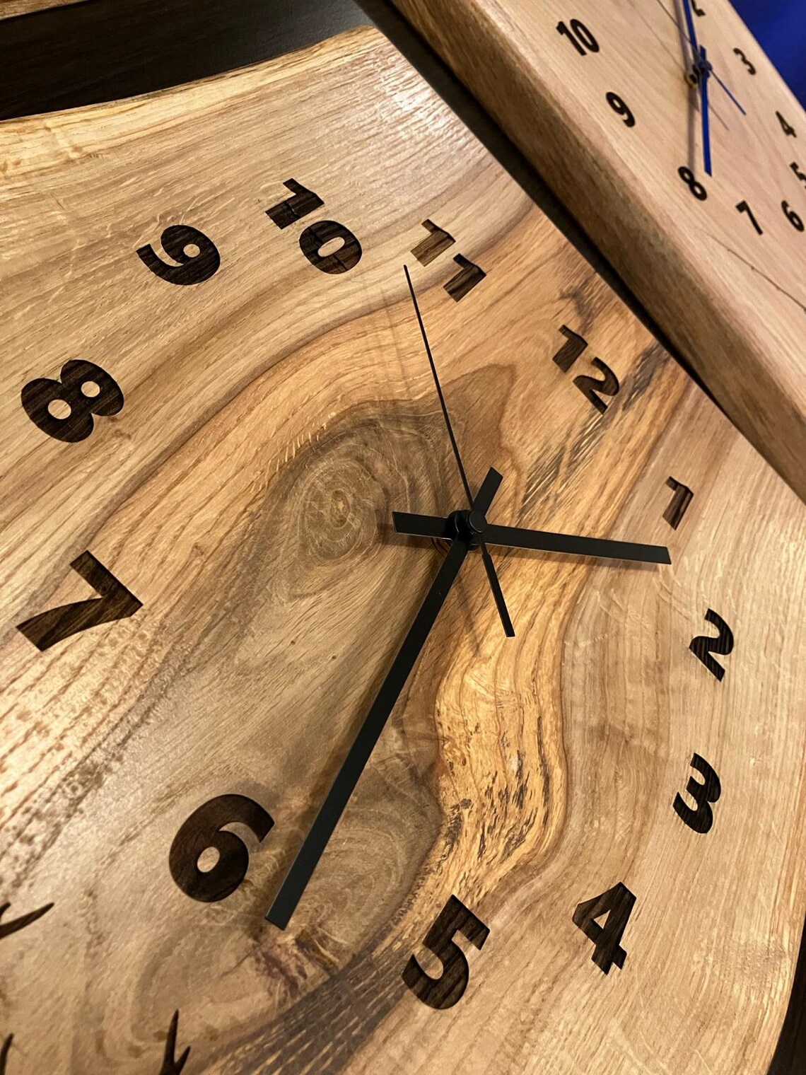 Oak Wall Clock, Unique Wall Clock, Wooden Wall Clock, Wood Clocks for ...
