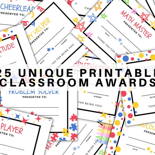 End of the Year Awards Classroom Awards Pastel Rainbow - Etsy