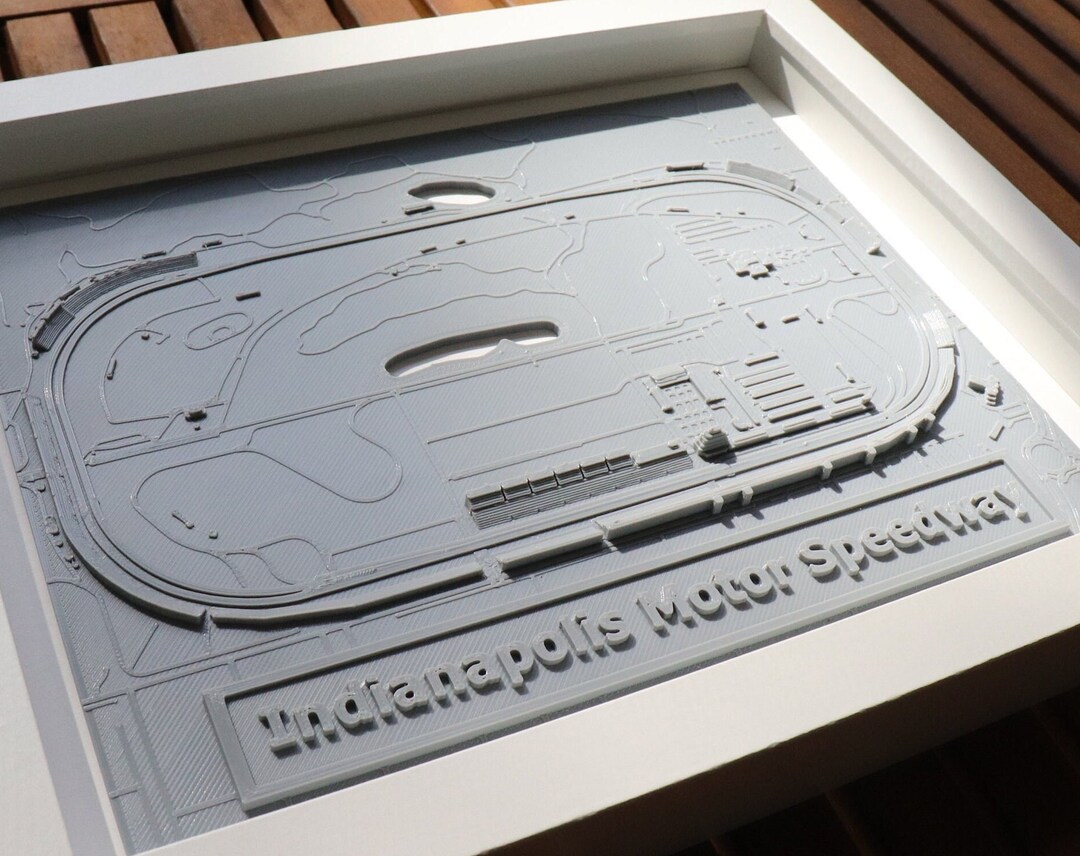 Indianapolis Motor Speedway 3D Print | 11"x9" | Shadow Box - Etsy