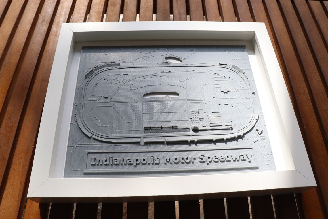 Indianapolis Motor Speedway 3D Print | 11"x9" | Shadow Box - Etsy