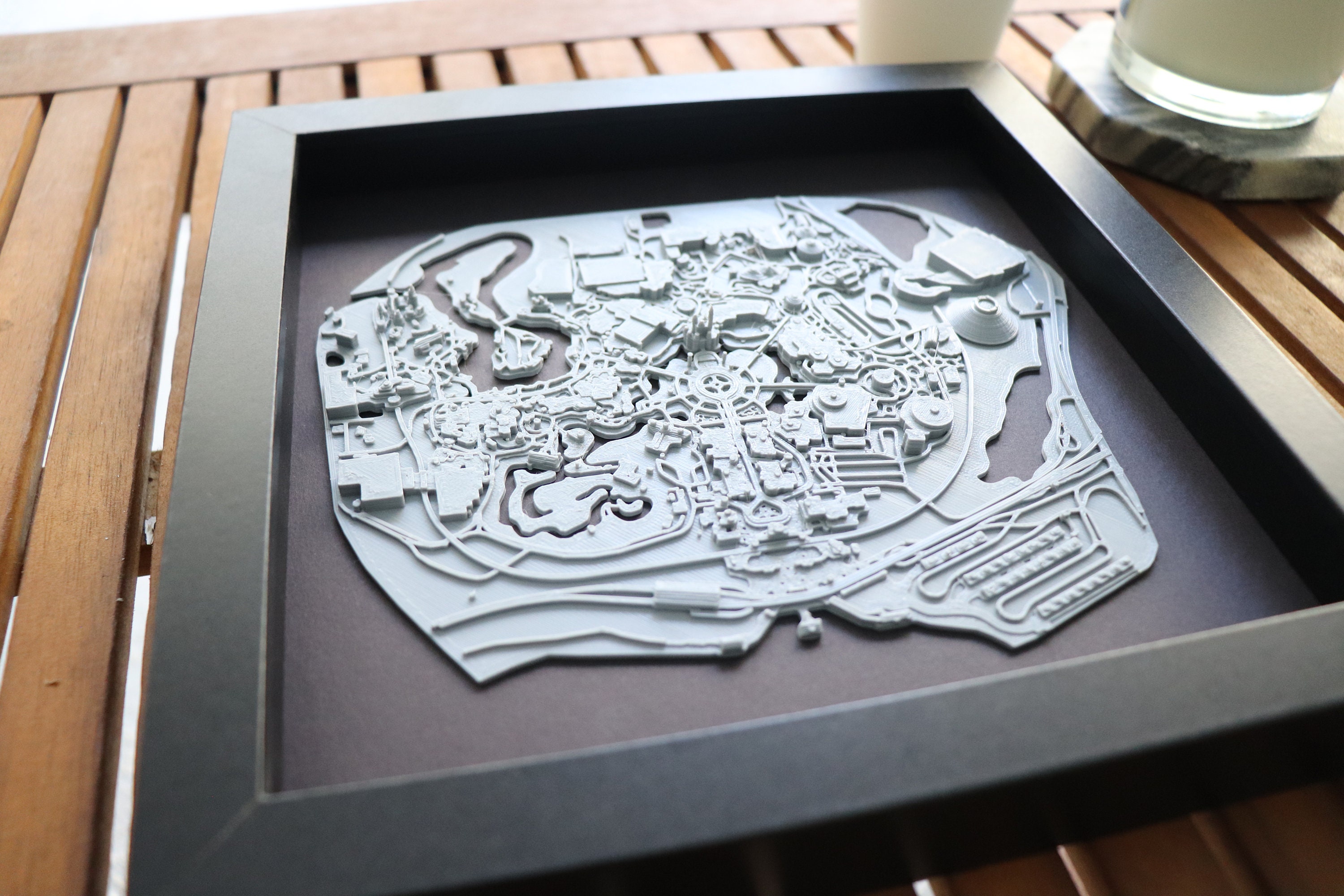 Disney Magic Kingdom 3D Print Map 9 Shadow Box Wall Hanging Art - Etsy
