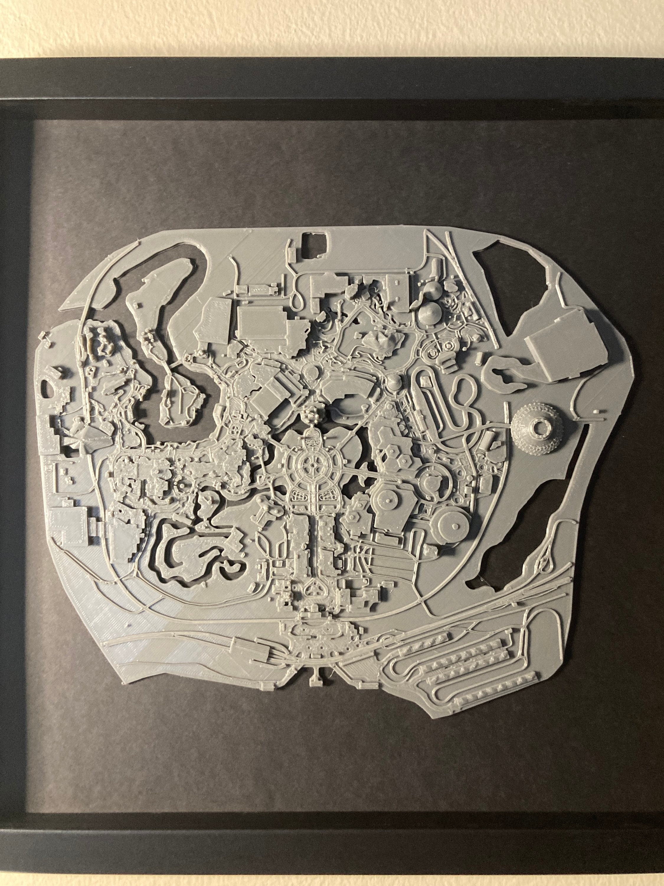 Disney Magic Kingdom 3D Print Map 13 Shadow Box Wall Hanging Art - Etsy