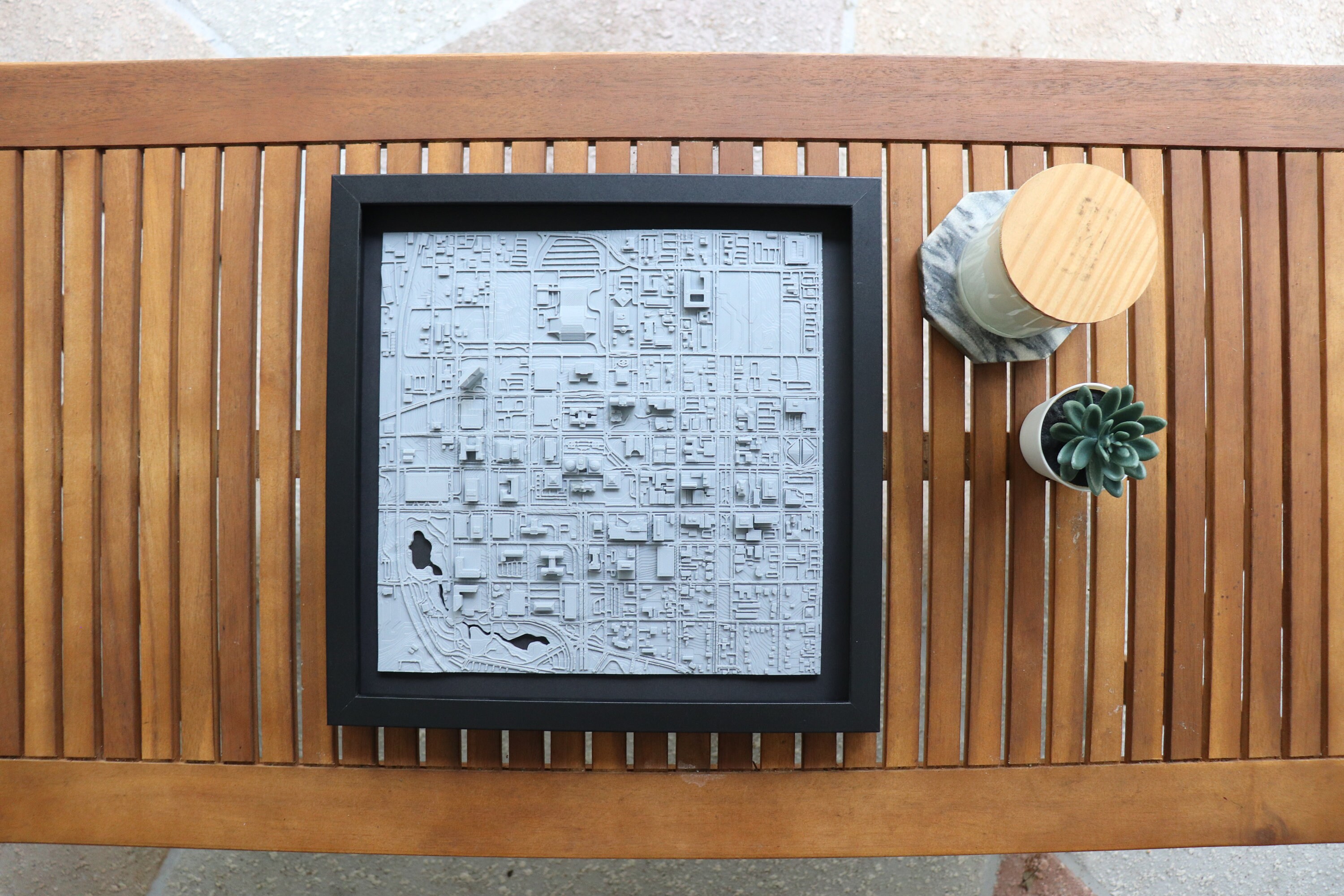 Tallahassee FL | 3D City Print | Shadow Box Wall Hanging | Art - Etsy