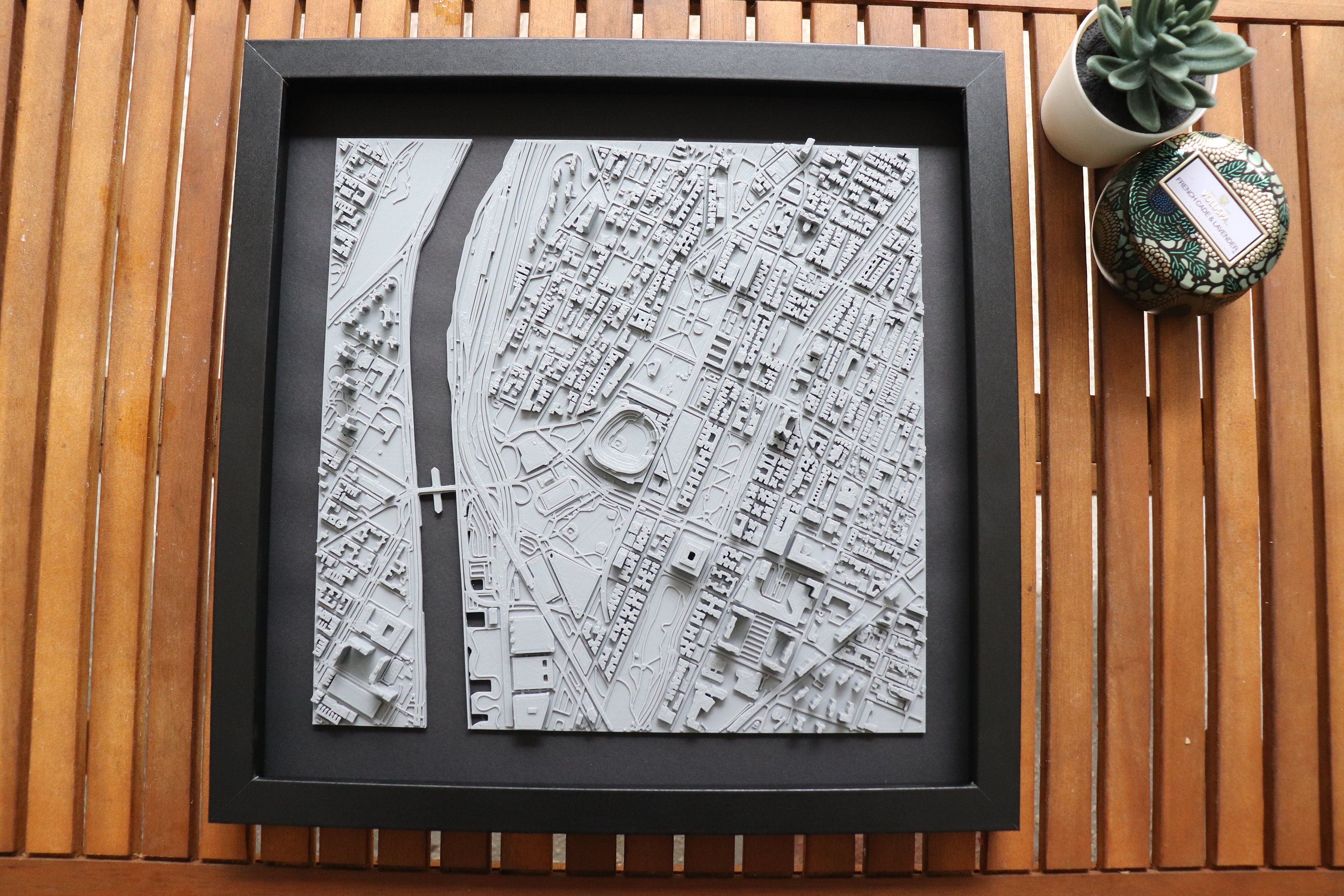 Yankee Stadium | Bronx NY | 3D City Print | Shadow Box Wall Hanging ...