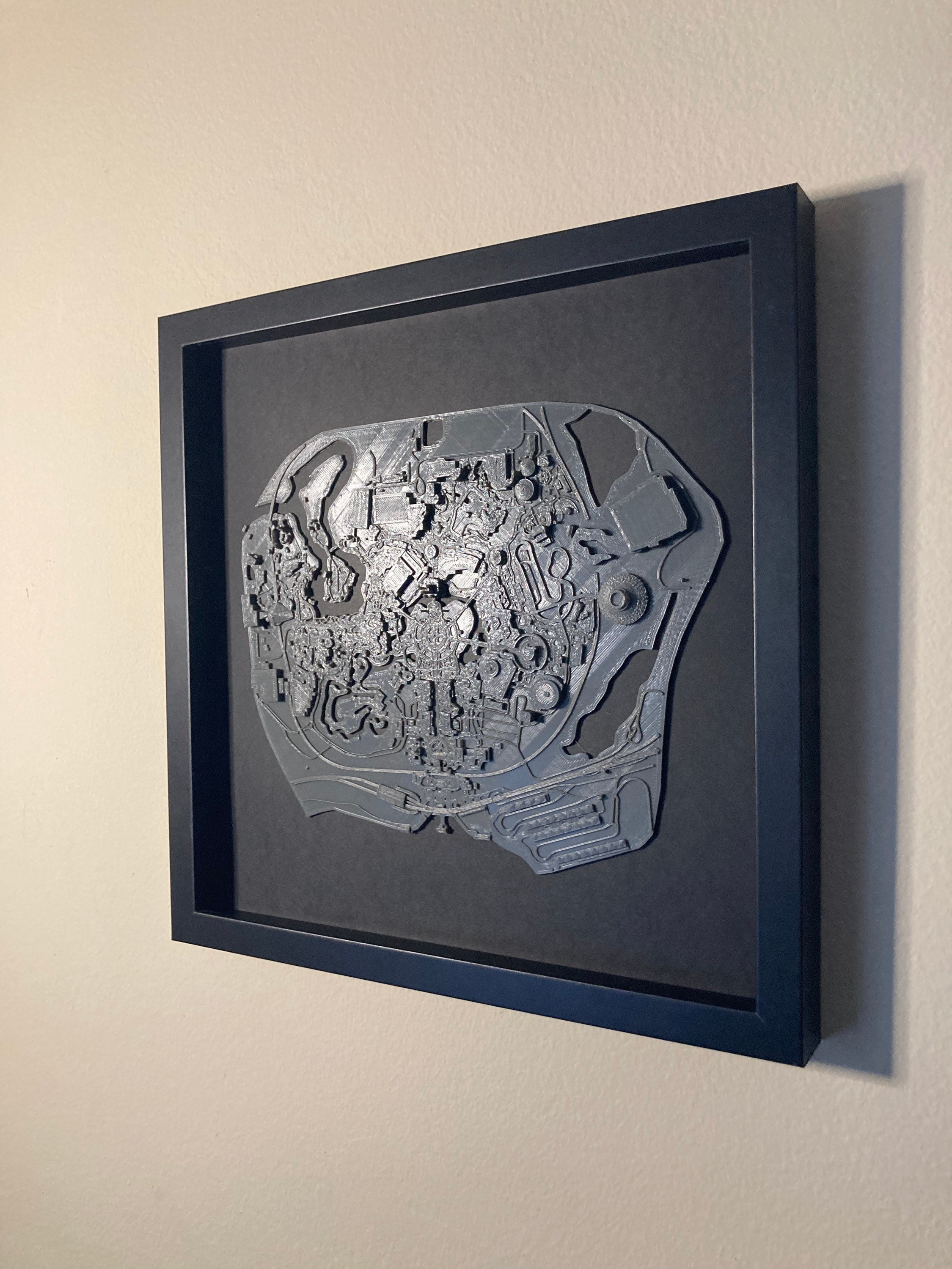 Disney Magic Kingdom 3D Print Map 13 Shadow Box Wall Hanging Art - Etsy