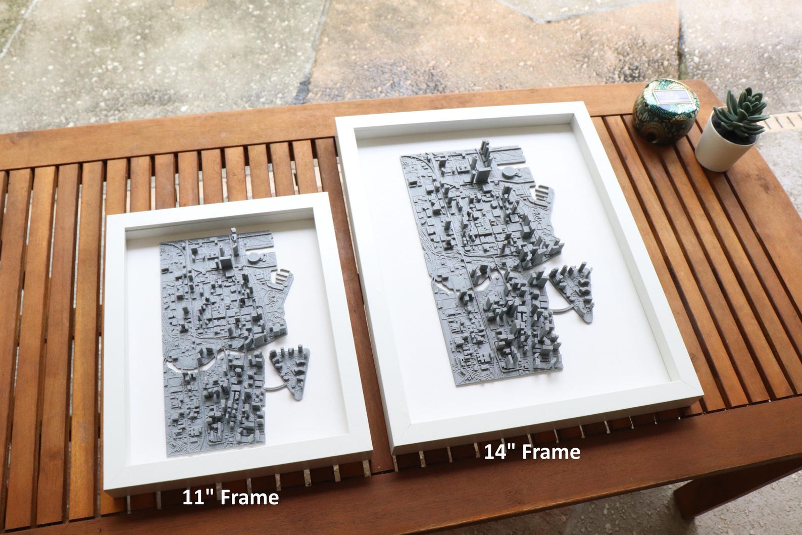 Miami FL | 3D City Print | Shadow Box Wall Hanging | Art - Etsy