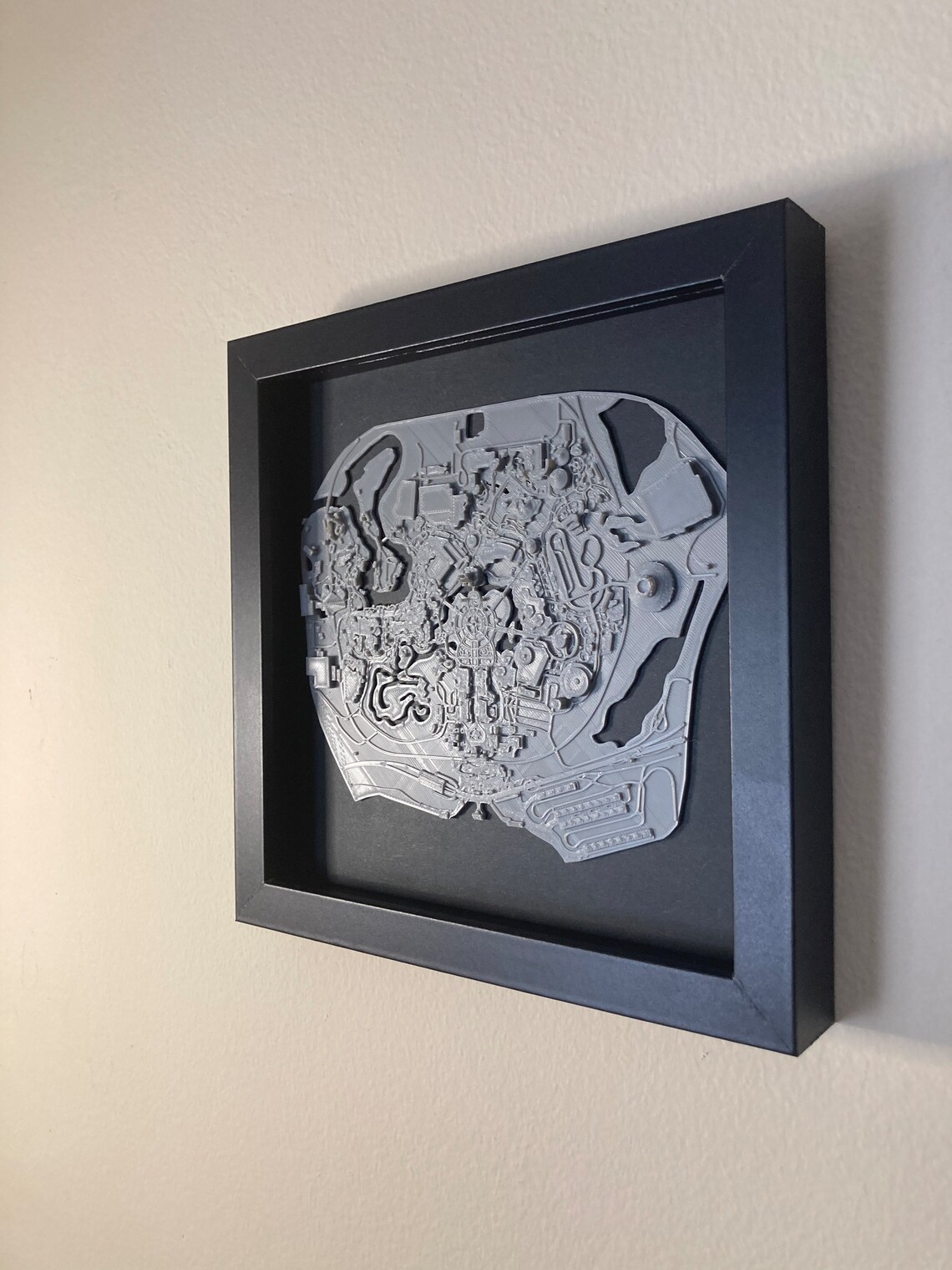 Disney Magic Kingdom 3D Print Map 9 Shadow Box Wall - Etsy