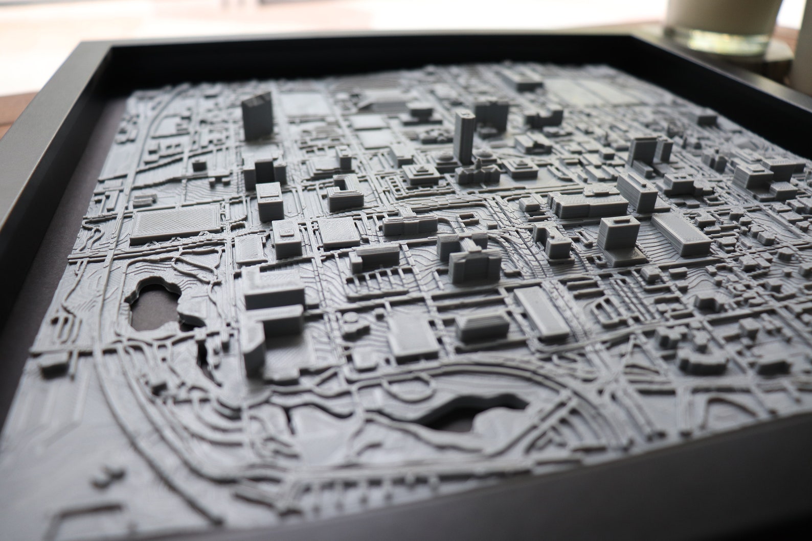 Tallahassee FL | 3D City Print | Shadow Box Wall Hanging | Art - Etsy