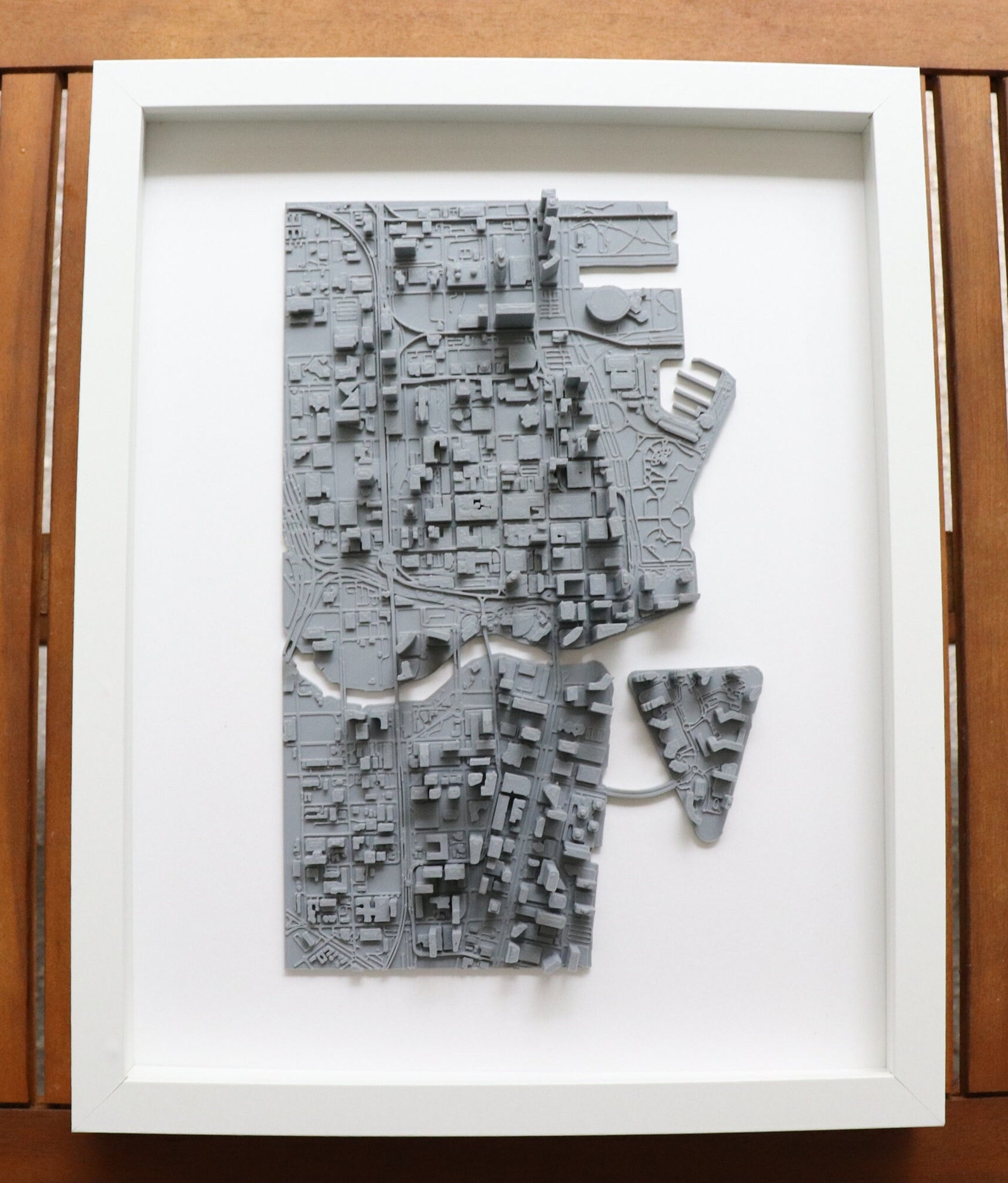 Miami FL | 3D City Print | Shadow Box Wall Hanging | Art - Etsy