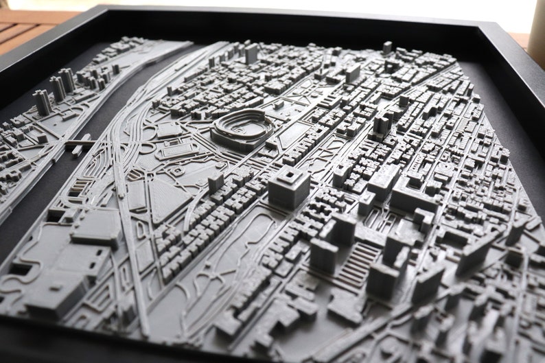 Yankee Stadium | Bronx NY | 3D City Print | Shadow Box Wall Hanging ...