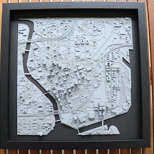 Tampa FL | 3D City Print | Shadow Box Wall Hanging | Art - Etsy