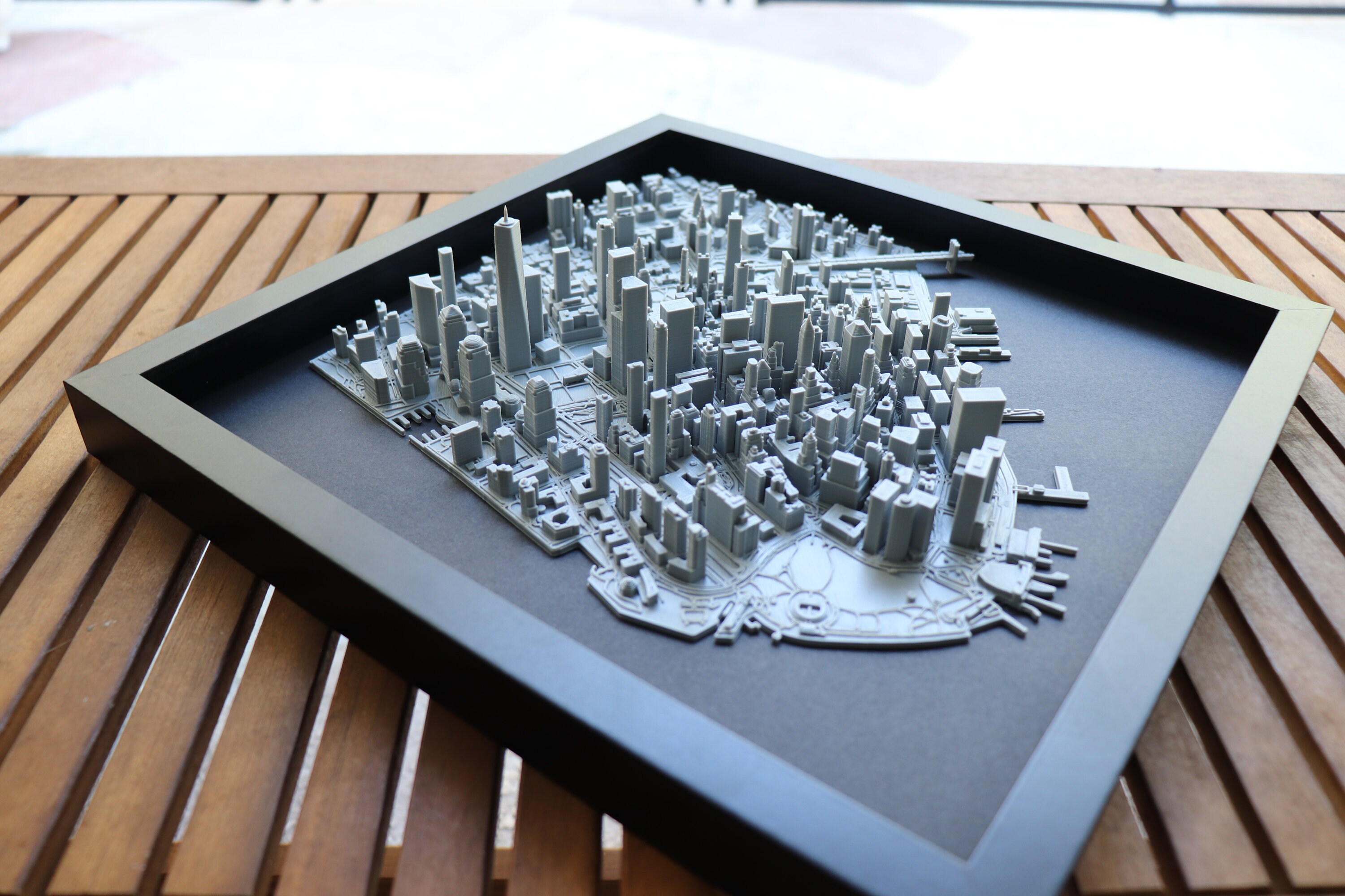 Lower Manhattan | New York City, NY | 3D City Print | Shadow Box Wall ...