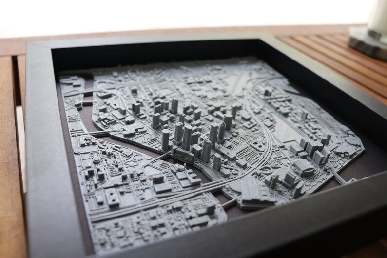 Tampa FL | 3D City Print | Shadow Box Wall Hanging | Art - Etsy