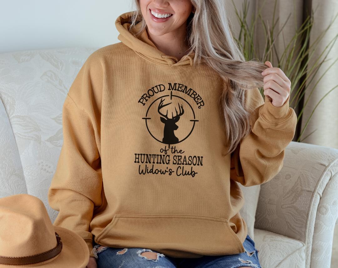 Proud Member of the Hunting Season Widows Club Unisex Crewneck, Hello ...