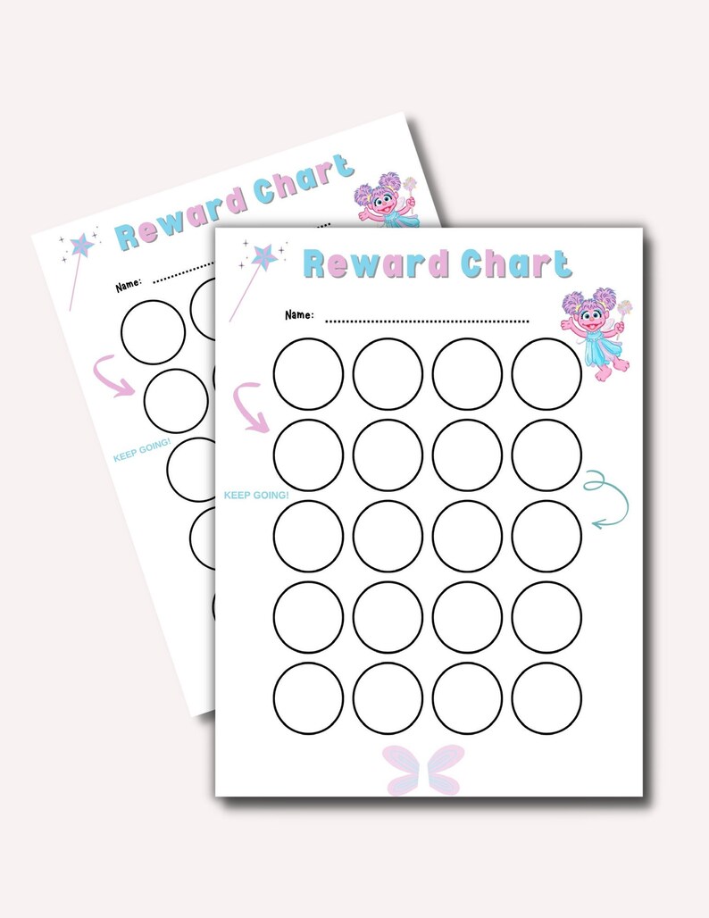 Printable Potty Training Chart for Girls Fairy Sticker Chart - Etsy