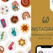 480 Bright Colour Instagram Highlight Cover Button Bundle - Etsy