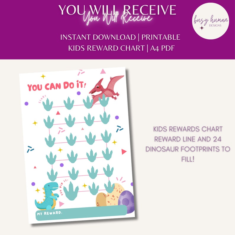 Printable Kids Reward Chart | Potty Training | Behaviour Chart ...