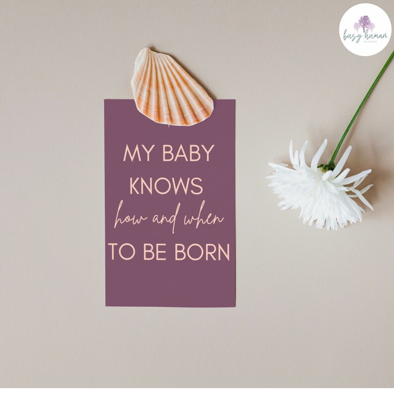 48 Birth Affirmation Cards Printable Pregnancy, Labour and Birth ...