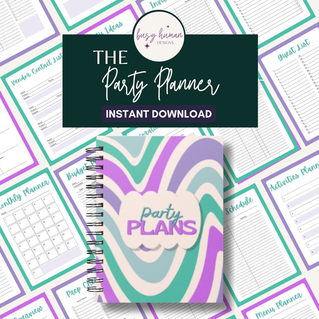 Printable Party Planner Organizer Bundle| Birthday Party Planner| Event ...