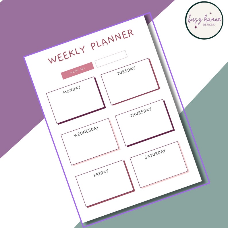 To Do List Printable Bundle| A4 | Schedule| Weekly | Daily Organisation ...