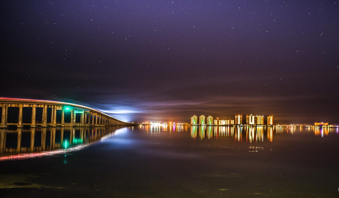 Large Canvas Beach Wall Decor, Navarre Beach Bridge Print, Beach ...