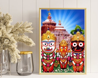 Shri Shri Jagannath Krishna as the Lord of the World Print Poster - Etsy