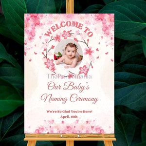 Indian Baby Naming Sign Cradle Ceremony Welcome Sign, Naamkaran Sanskar ...