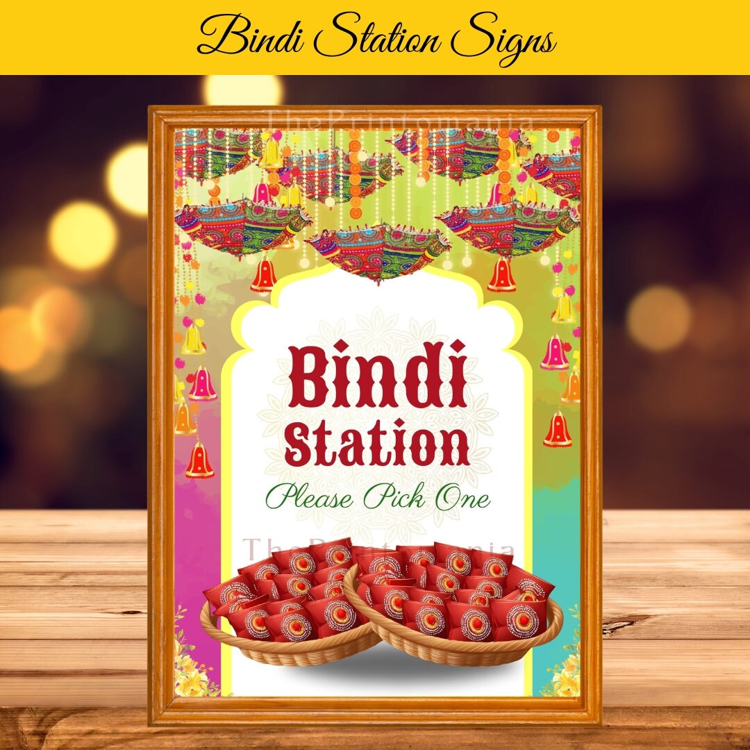 Digital Bindi Signs, Bindi Station Signs, Bindi Bar Signage as Mehndi ...
