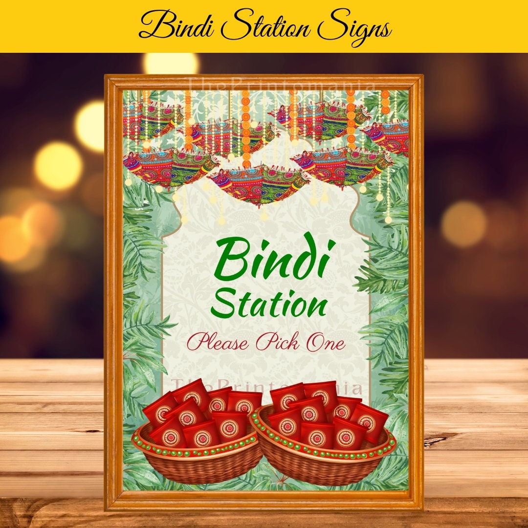Digital Bindi Signs, Bindi Station Signs, Bindi Bar Signage as Mehndi ...