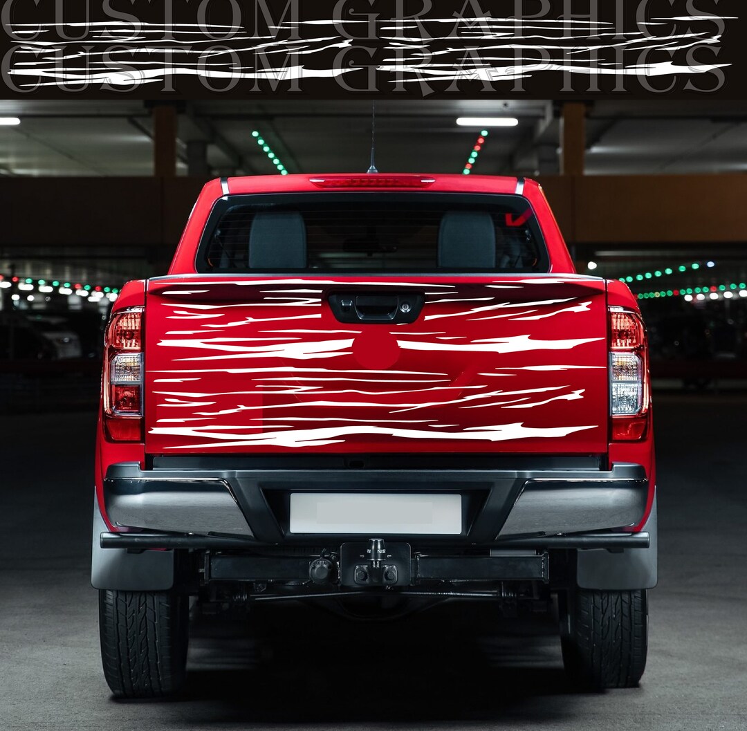 Tailgate Side Stripe Decal Graphic Sticker Kit Compatible With Nissan ...