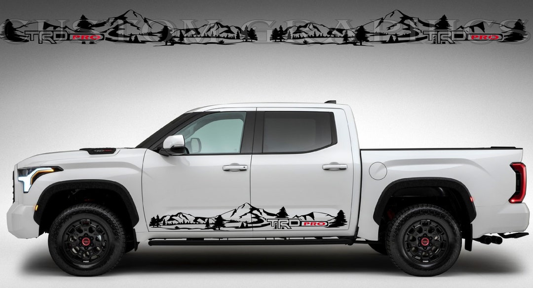 Mountains Design Side Stripe Decal Graphic Sticker Kit Compatible With ...