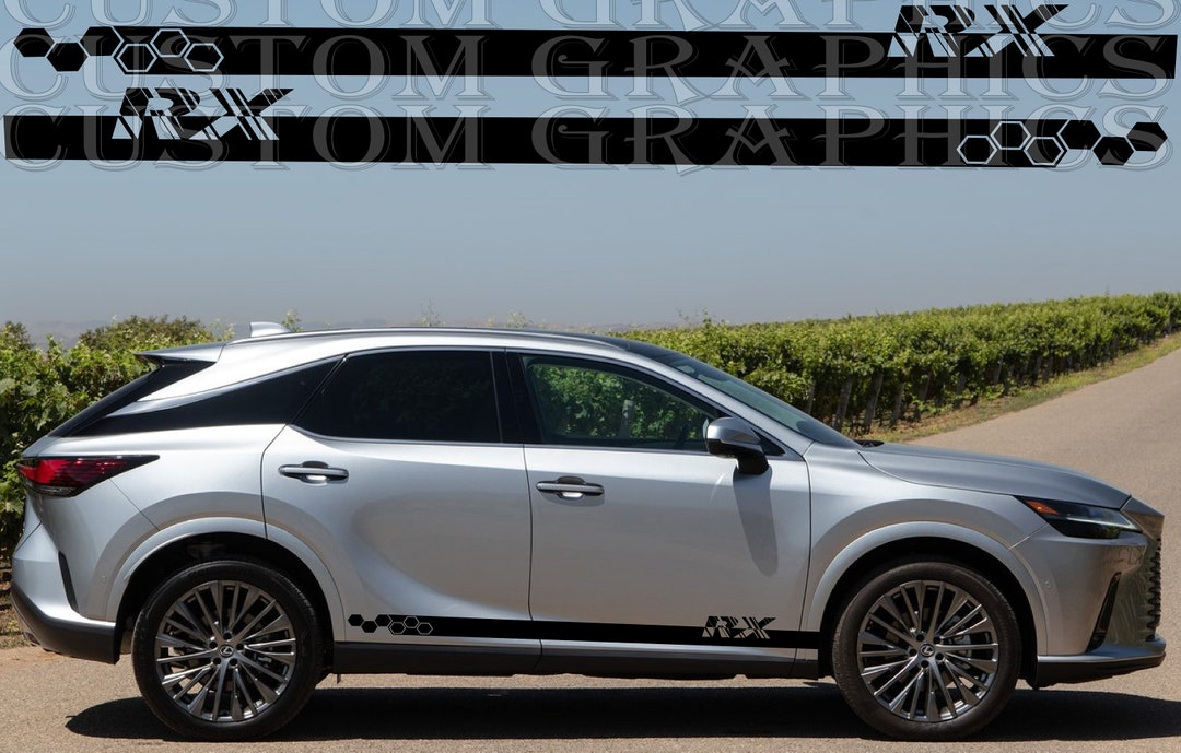 Side Door Stripe Custom Kit Stickers Set Kit Compatible With Lexus-rx ...